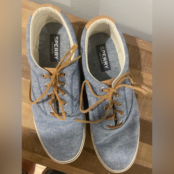 Sperry | Shoes | Sperry Striper Ii Cvo Mens 2m Sneakers Denim Blue ...